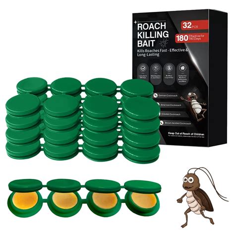 32 Pack Cockroach Gel Bait Highly Effective Roach Killer