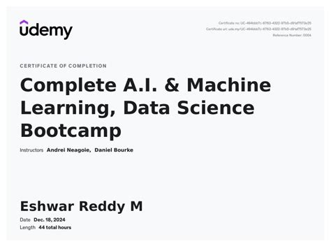 Eshwar Reddy M On Linkedin Datascience Machinelearning Ai Udemy