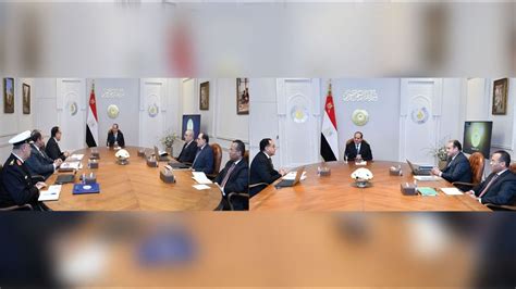 موقعالرئاسة الرئيس عبد الفتاح السيسي يجتمع برئيس مجلس الوزراء وعدد