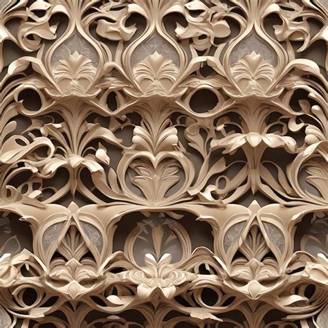 Captures An Elegant Flow Of White Undulating Plaster Structures Forming Premium Ai Generated