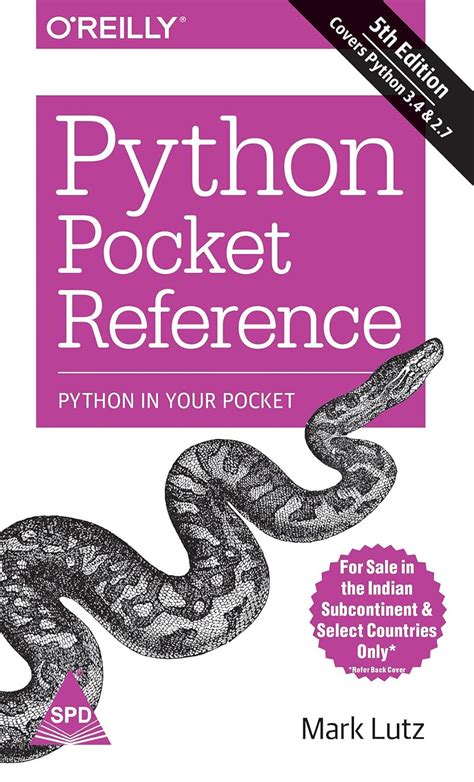 Python Pocket Reference Lutz Mark Amazon Books