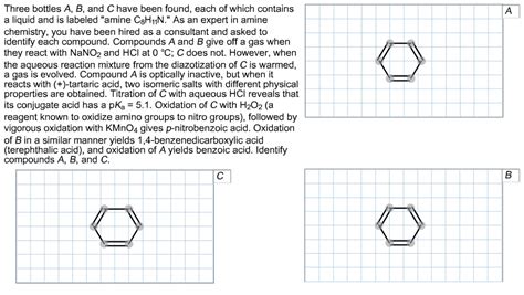 solved three bottles a b and c have been found each of
