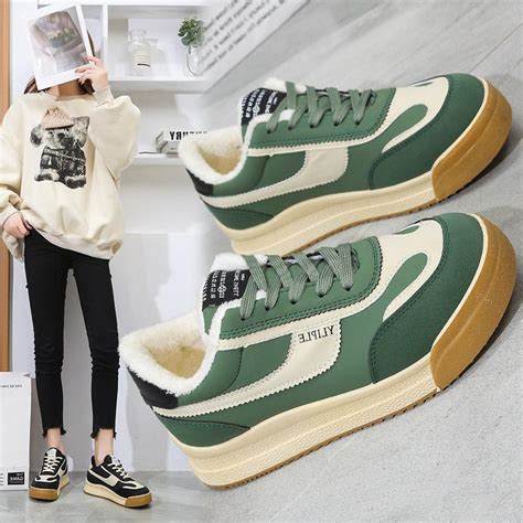 Плюс оксамитове взуття Forrest Жінки зима Дихаючі ноги на товстій підошві Маленькі повсякденні