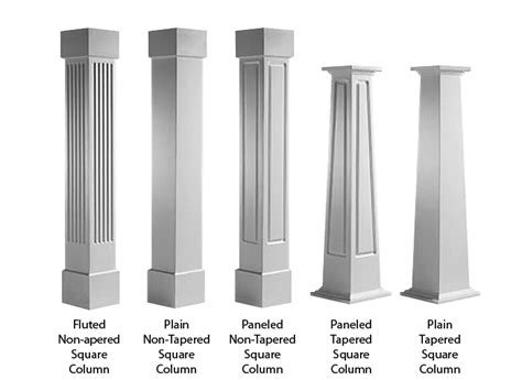 Architectural Square Columns