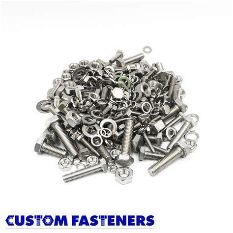 Pack Of Assorted Stainless Steel Unf Bolts Nuts And Washers Harry