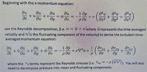 solved beginning with the x momentum equation