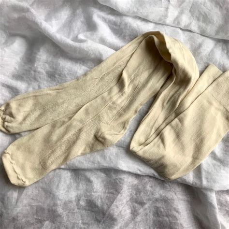 Adult Clocked Silk Stockings And Garters Set 18th Century Colonial