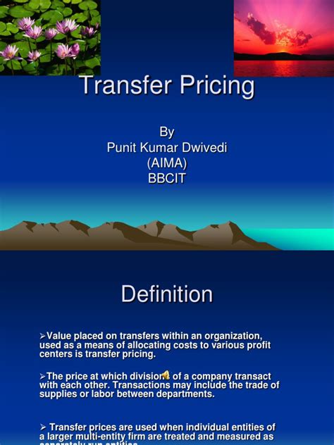 24312282 Transfer Pricing Ppt Prices Profit Accounting