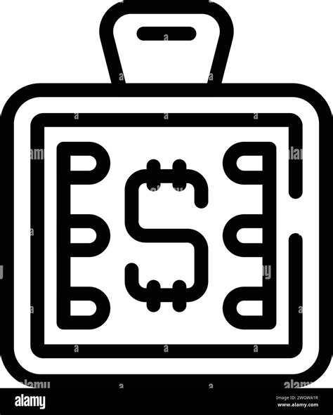 Skin Aircraft Document Icon Outline Vector Suitcase Name Portable