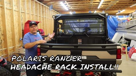 Polaris Ranger XP 1000 Headache Rack Install YouTube