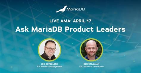 Senticore Technologies On Linkedin Ask Us Anything About Mariadb Live