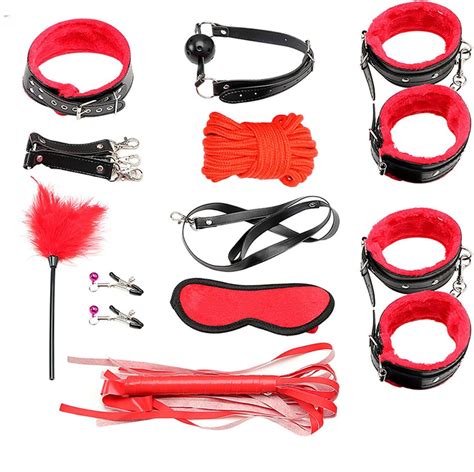 10pcsset Leather Bondage Restraints Adult Games Sex Toys For Couples Woman Slave