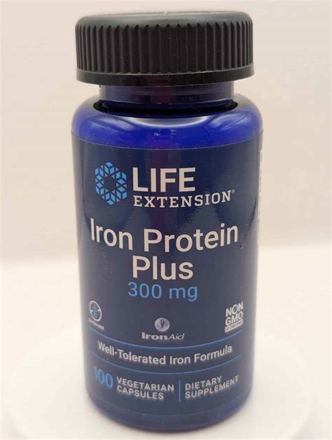 Iron Protein Plus By Life Extension 100 Capsules Rogue Herbalist