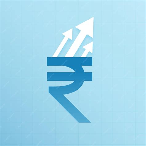 Free Vector Indian Inr Rupee Sign Background With Strong Position Concept