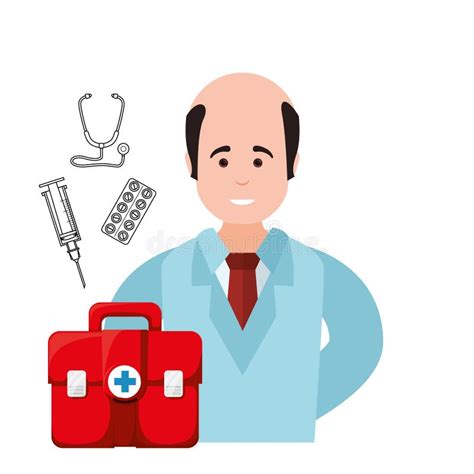 Icono Del Car cter Del Avatar Del Doctor Ilustración del Vector
