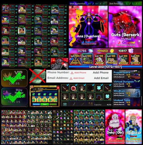 Account Anzoverloadevo Stat Ssss Account Unverified Automatic Order Anime Adventures Aa