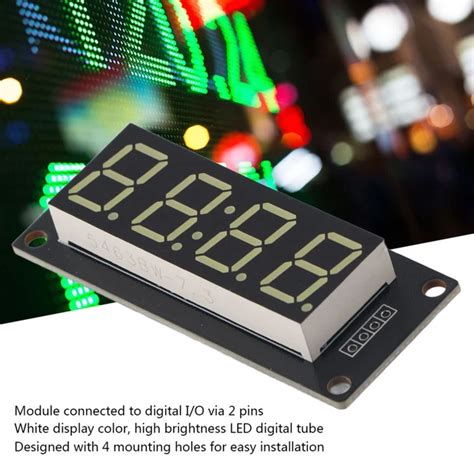 Led Display Tube Module 4 Digit 7 Segment White Display Color Fits For´ £365 Picclick Uk