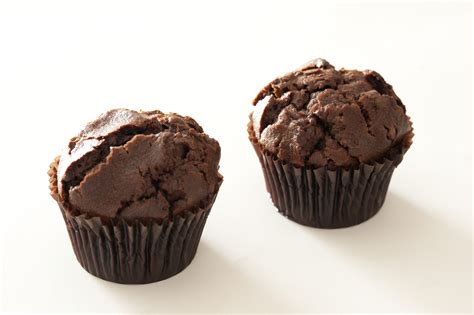 Pair Of Baked Chocolate Muffins Free Stock Image