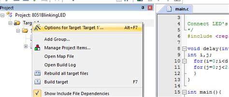 Creating A Project In Keil Uvision Idefor 8051 Icircuit