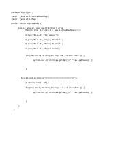 MapExample Java Package Myproject Import Java Util LinkedHashMap Import Java Util Map Public