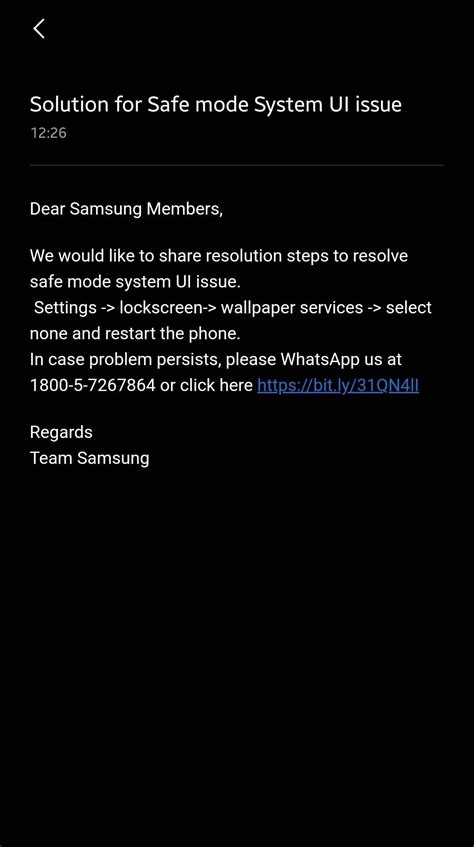 Solution For Safe Mode Ui Issues Samsung Members