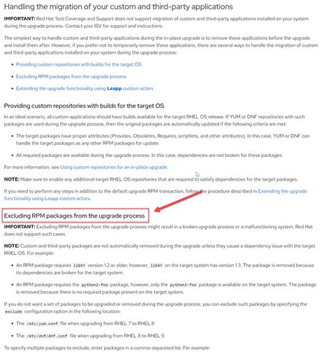 Leapp Upgrade Removes A Lot Packages On The Upgrading Process As Marked On Report File Issue