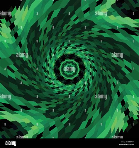 Spiral Design Vector Swirl Of Green Color Stock Vector Image And Art Alamy