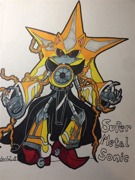 Super Neo Metal Sonic Colored By Matakiethehedgewolf On Deviantart