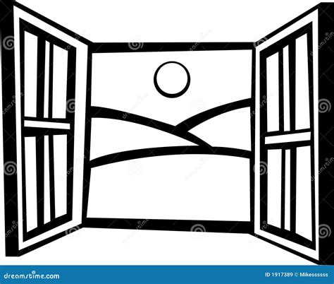 Open Window Vector Illustration Stock Vector Illustration Of Window