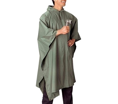 Rothco Gi Type Military Rip Stop Poncho Olive Drab