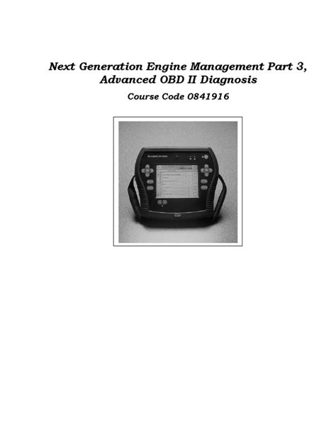 Ap Chrysler Ngc Management Part 3 Introduction Obd Ii System Pdf