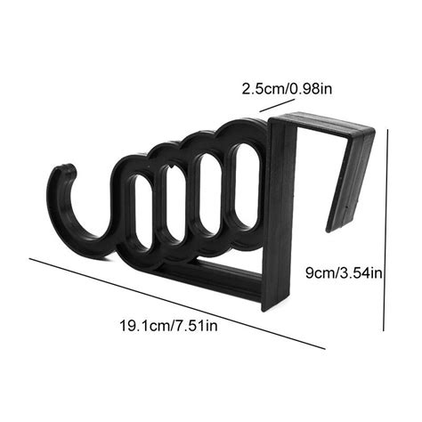 Multi Function Home Foldable Clothes Hanger Drying Rack 5 Hole Suit Bathroom Door Plastic