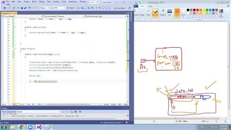 Cpe311 Csharp 14 Io Files And Streams Example2 A Uml Youtube