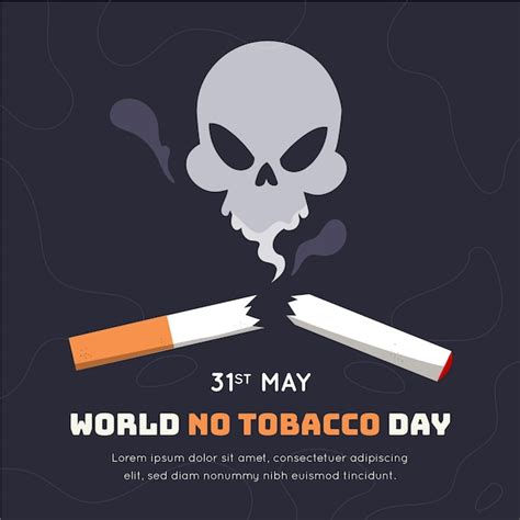 Dibujado a mano ilustración del día mundial sin tabaco Vector Gratis