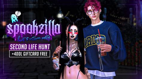 SPOOKZILLA Hunt Second Life 2022 25L Prizes 400L Giftcard FREE