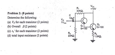 Solved Problem Points Determine The Following A Ve Chegg