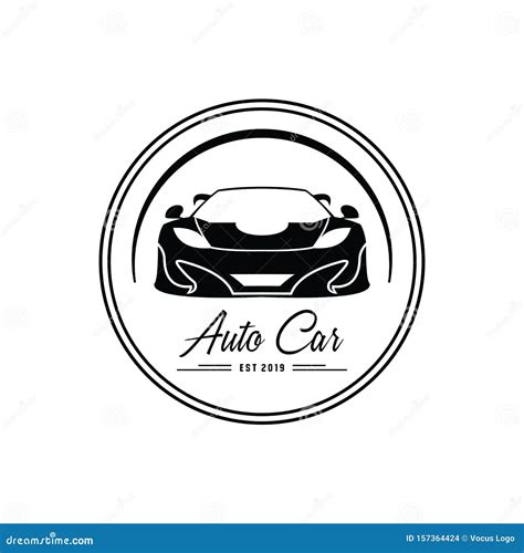 Auto Car Logo Design Icon Vector Illustration Stock Vector
