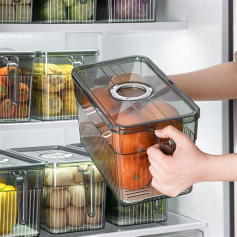 Super Thai กล่องเก็บของในตู้เย็น กล่องเก็บอาหารเกรด Crisper กล่อง ตู้
