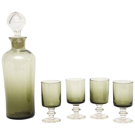Murano Glass Pitcher And Glass Set 1950s Italy At 1stdibs Italian