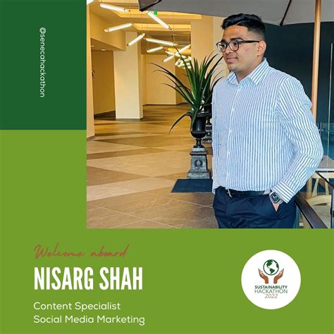 Nisarg Shah On Linkedin Thankful To Seneca Sustainability Hackathon