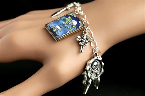Peter Pan Bracelet Peter Pan Charm Bracelet Storybook Etsy