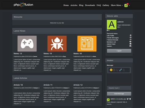 darkcore marketplace official home of the phpfusion cms