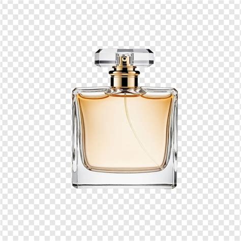 Роскошная бутылка с парфюмерией на прозрачном фоне Премиум Psd Файл