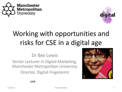Working With Opportunities And Risks For Cse In A Digital Age Ppt