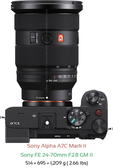 Sony A7c Ii Camera And Sony Fe 24 70mm F2 8 Gm Ii Lens