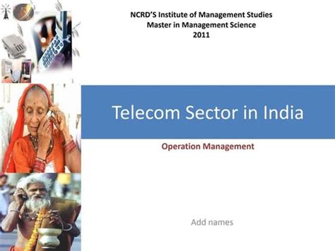 Telecom Sector Of India Pptx