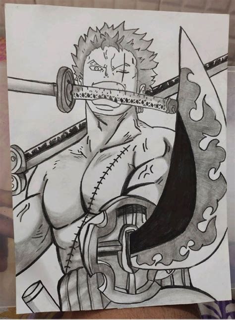 Zoro Sketch Roronoa Zoro Potrait Via Pencils Anime Sketches And