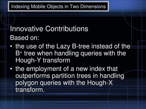 ppt a new approach on indexing mobile objects on the plane powerpoint