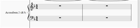 Separating Two Staves Musescore
