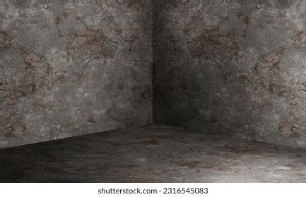 Corner Empty Room White Walls Floor Stock Illustration 2316545083